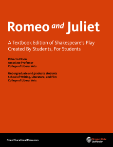 Romeo and Juliet – Open Textbook