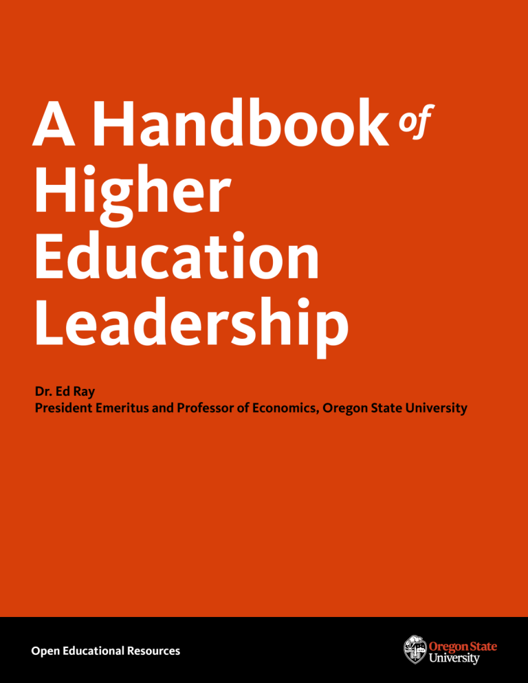 A Handbook of Higher Education Leadership – Simple Book Publishing